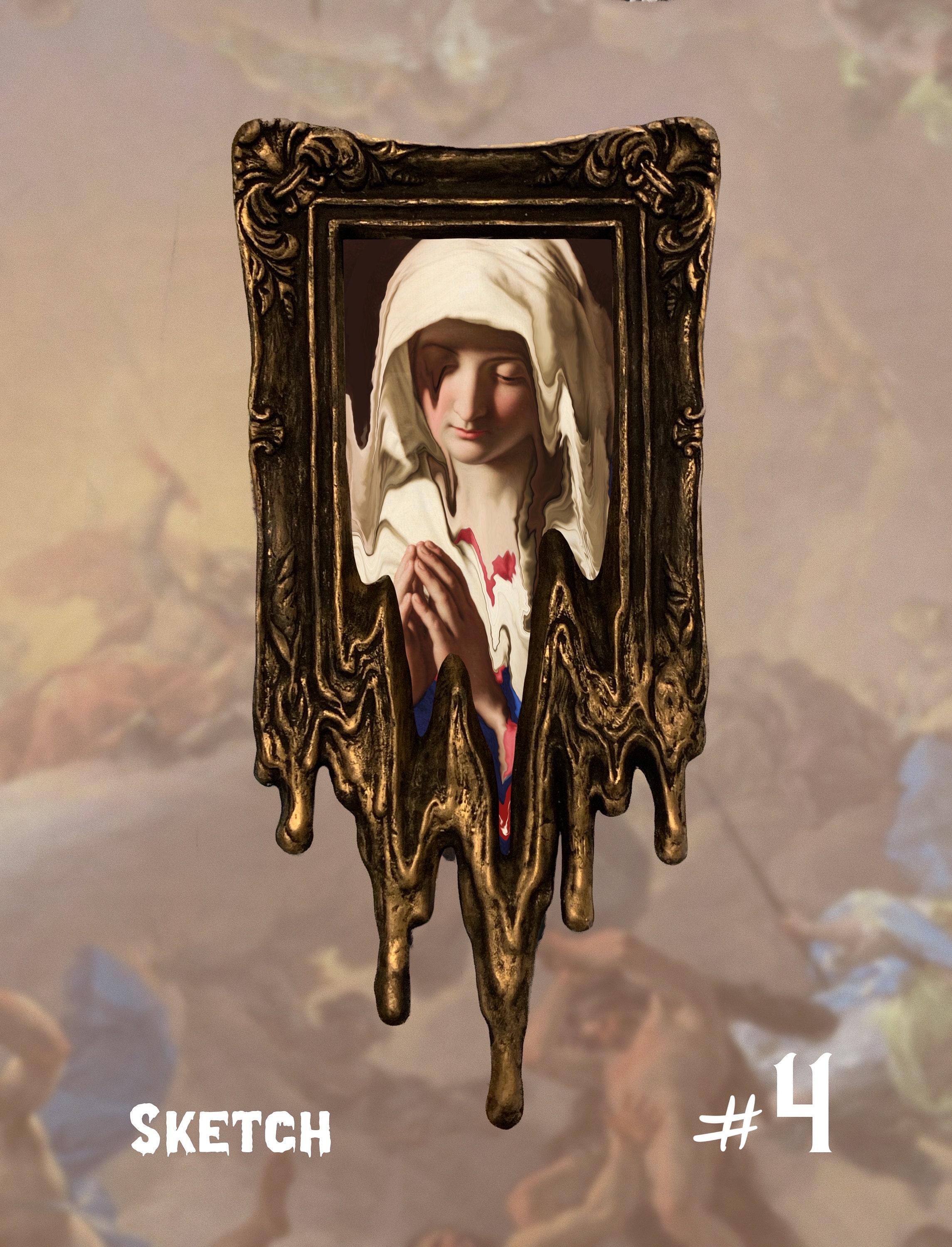 Unique Square Liquid Framecustom Painting contemporary Art - Etsy