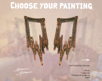 Unique Liquid Frame Custom Painting contemporary Art Handmade Frame - Etsy