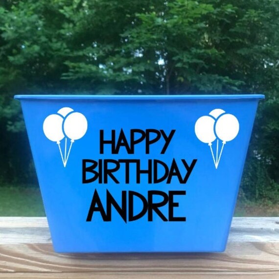 Birthday Decorations Birthday Bucket Customized Birthday | Etsy