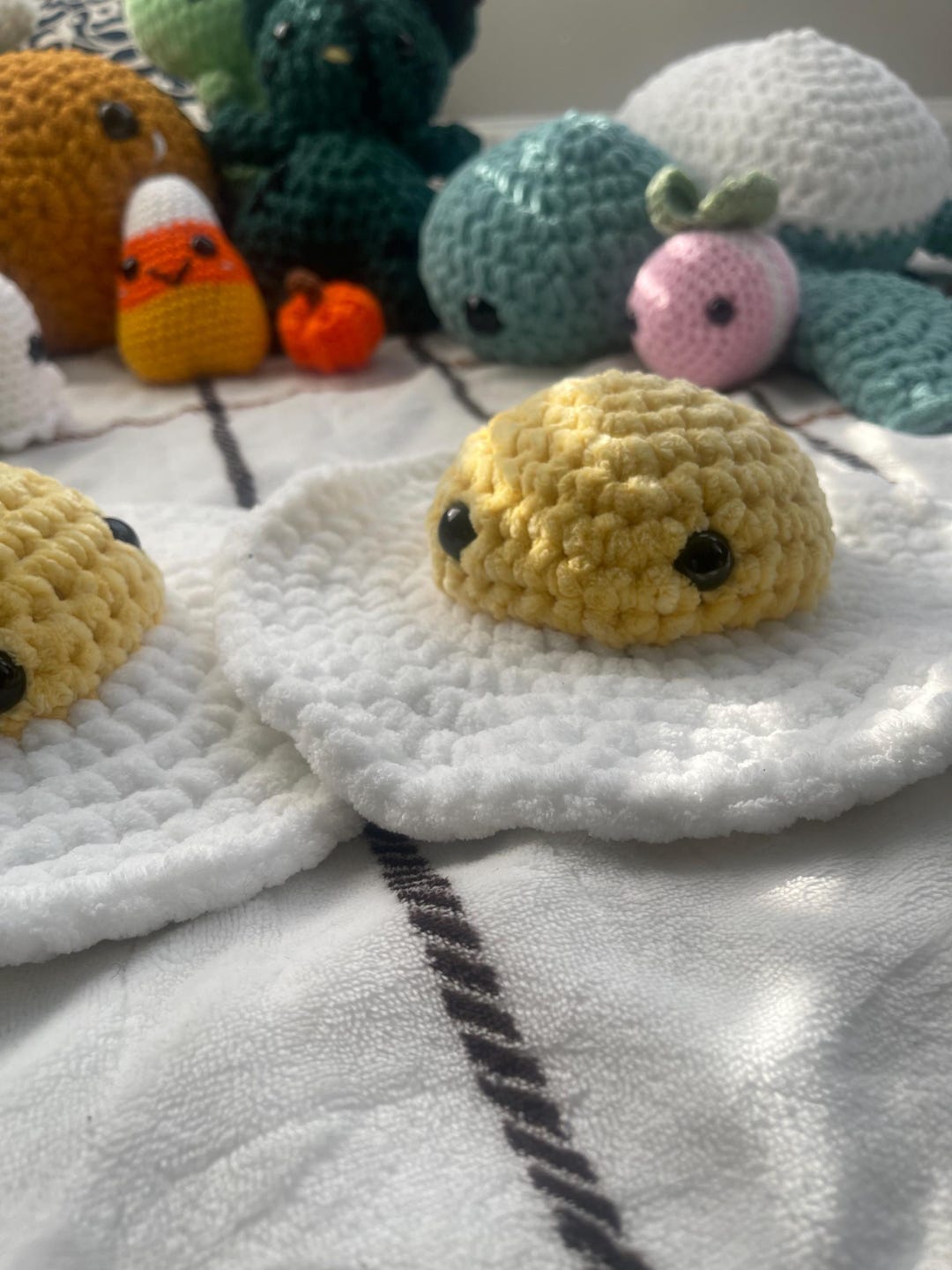 Fried Egg Plushie - Etsy