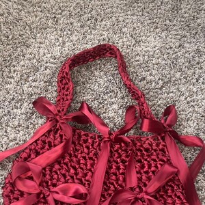 Crochet Ribbon Bag - Etsy