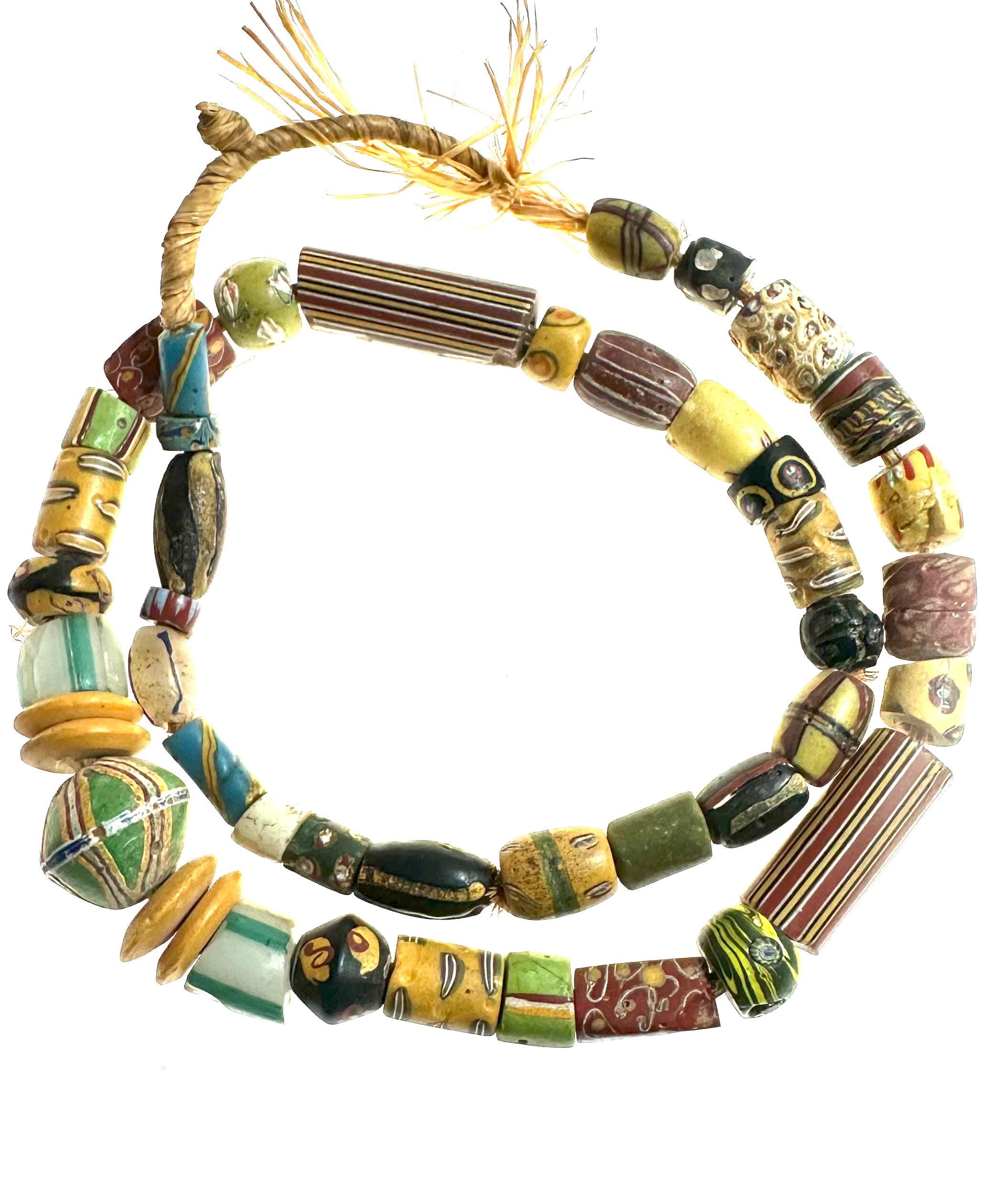 Vintage African Trade Beaded Strand of European Origin #3003 - Etsy