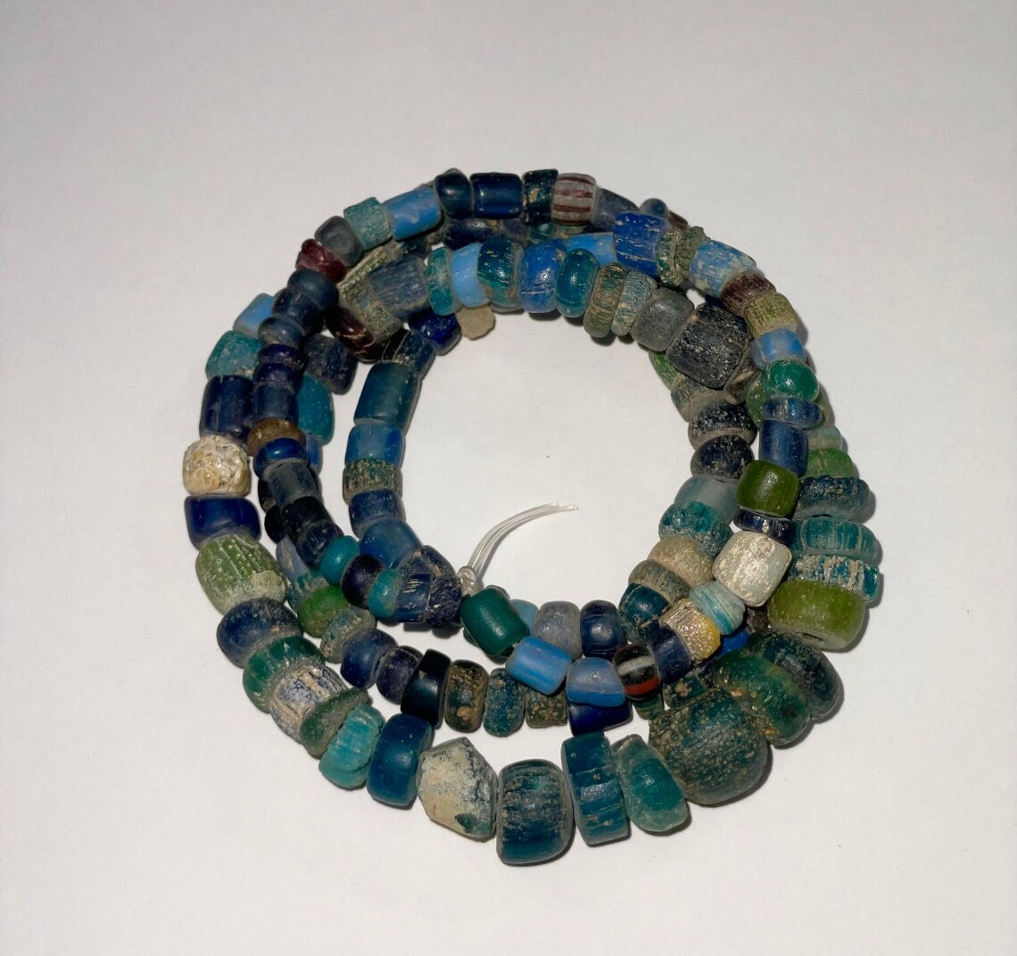 Ancient Excavated Assorted Trade Beaded Strand #2061 - Etsy