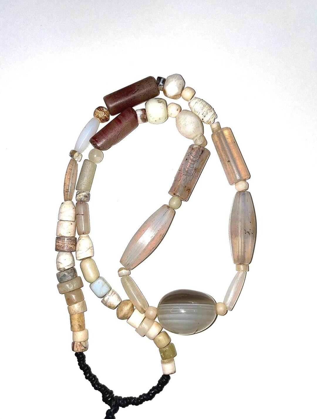 Ancient Graduated Alkous Beaded Glass Strand, Mali #2055 - Etsy