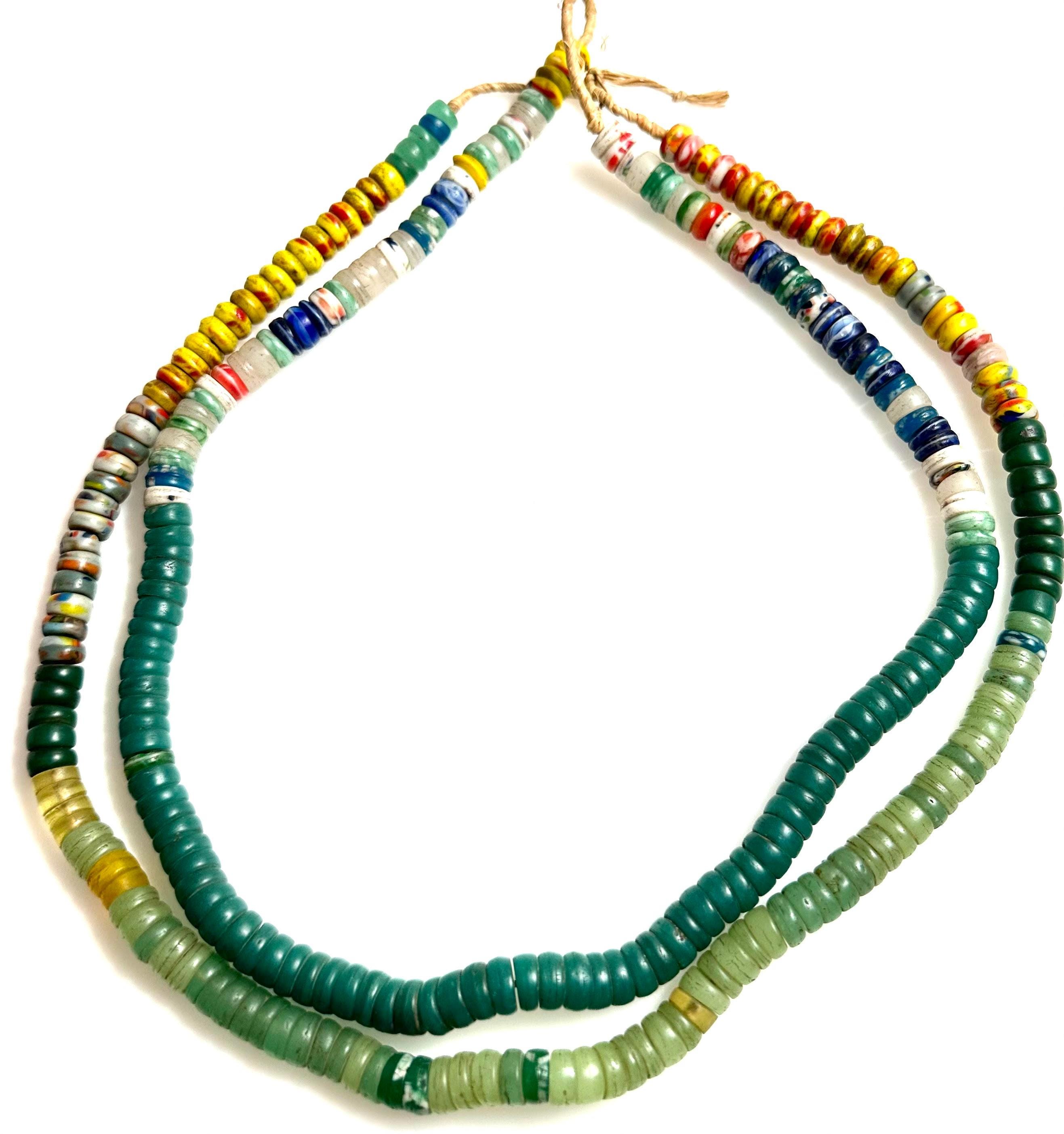 Two 12" Strands of Multi-color Kakamba Prosser Beads #2060 - Etsy