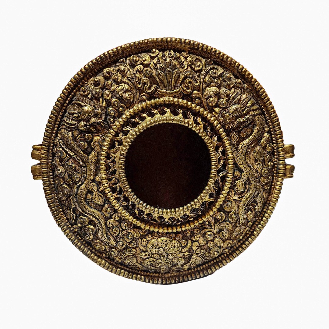 Tibetan Buddhist Ghau, Portable Prayer Box Amulet, Fine Handcarved With ...