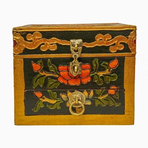 Traditional Tibetan Himalayan Wooden Boxes for Jewelries, Handcarved ...