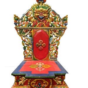78 Cm, Traditional Tibetan Wooden Altar, Throne for 18 Statues ...