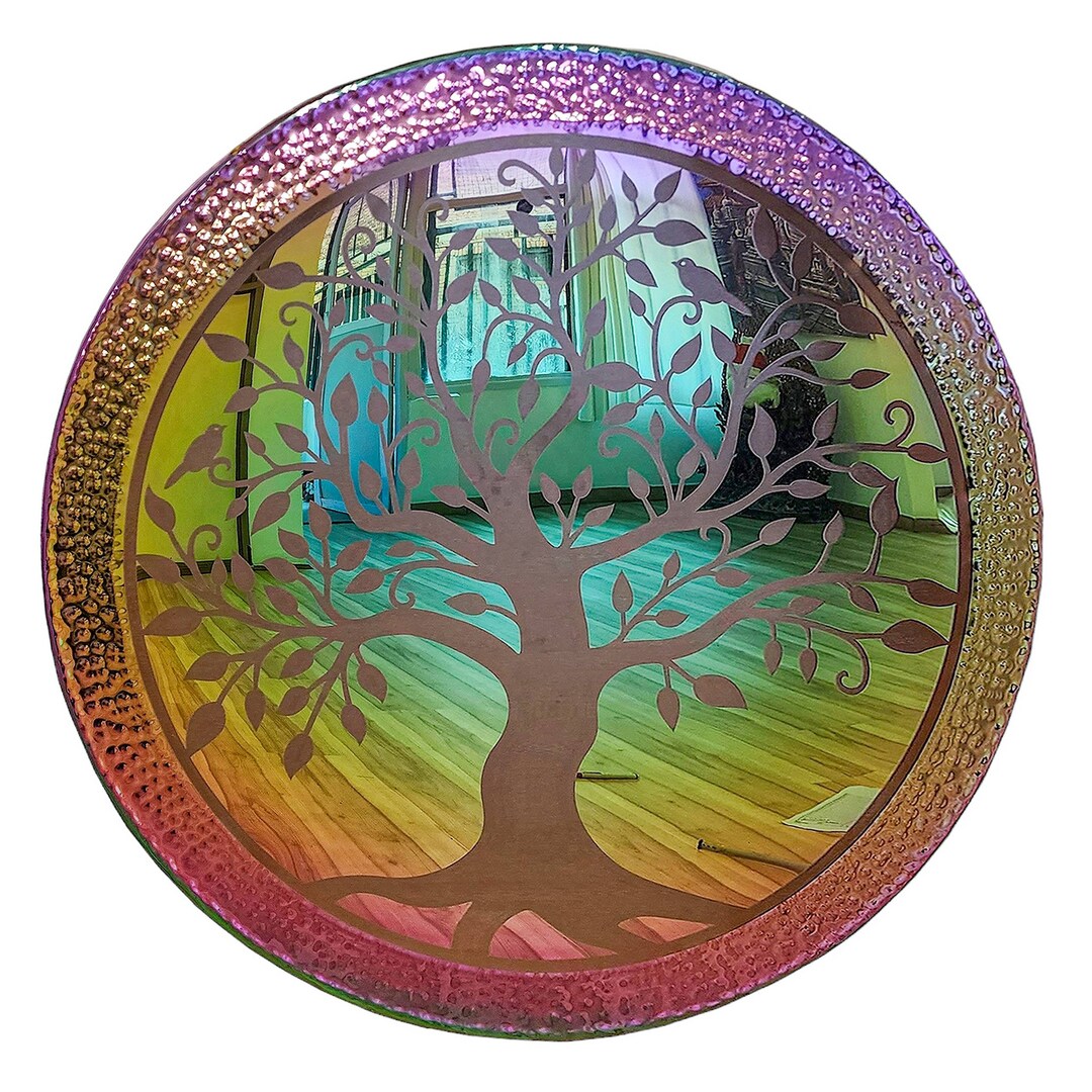 100 Cm, Rare Tibetan Planetary Curve Gong With Tree of Life, Handmade ...