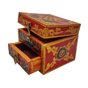 Traditional Tibetan Himalayan Wooden Boxes for Jewelries, Handcarved ...
