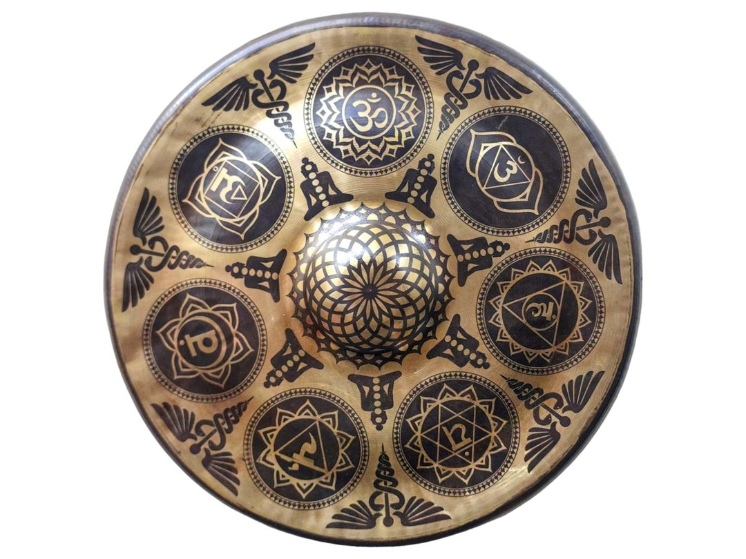 SMALL SIZE - 29 Cm Diameter, Buddhist Burmese Gong, Nipple Gong ...
