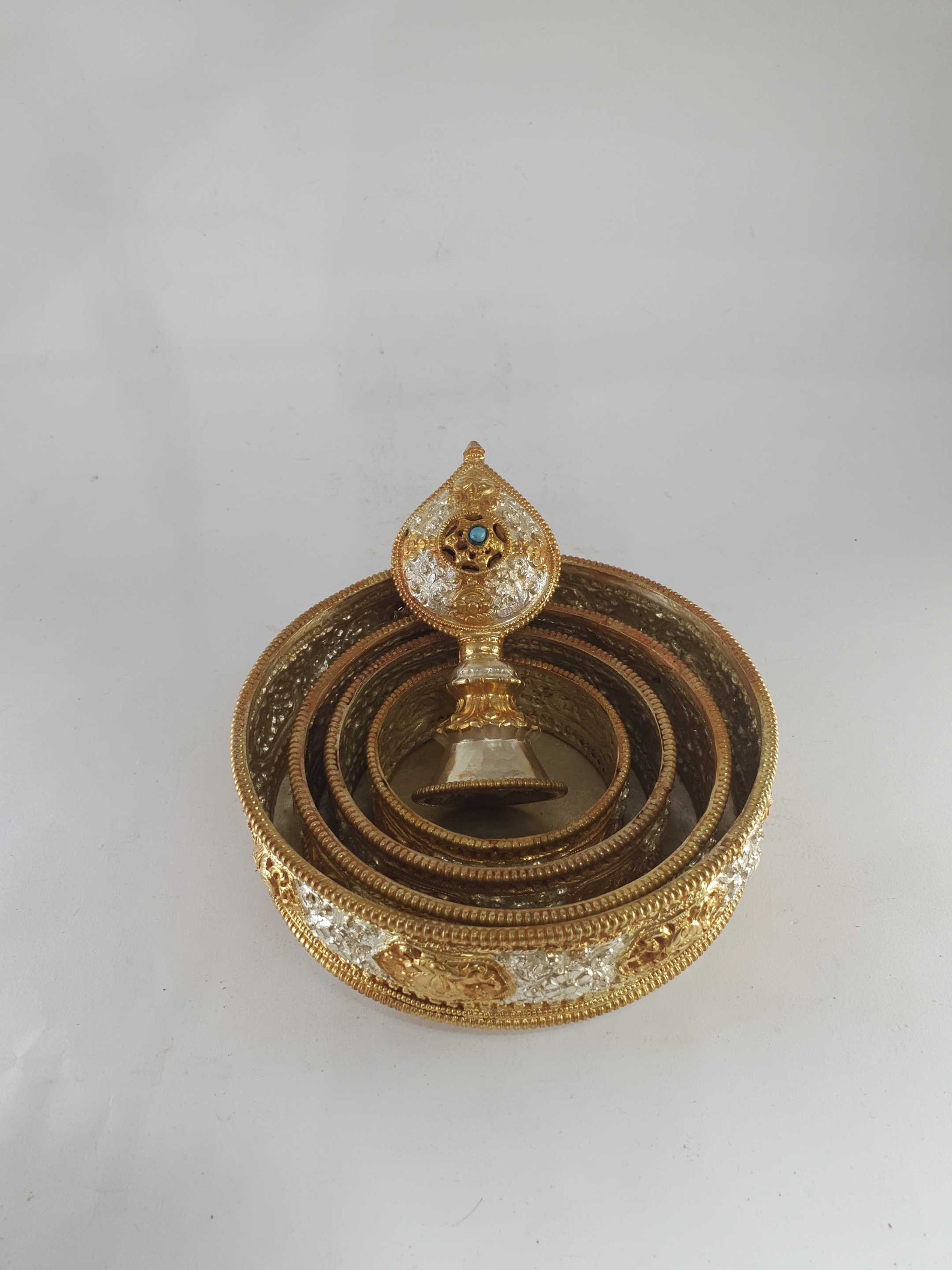 13 CM, Tibetan Ratna Mandala Offering, Highly Quality Hancarved With ...