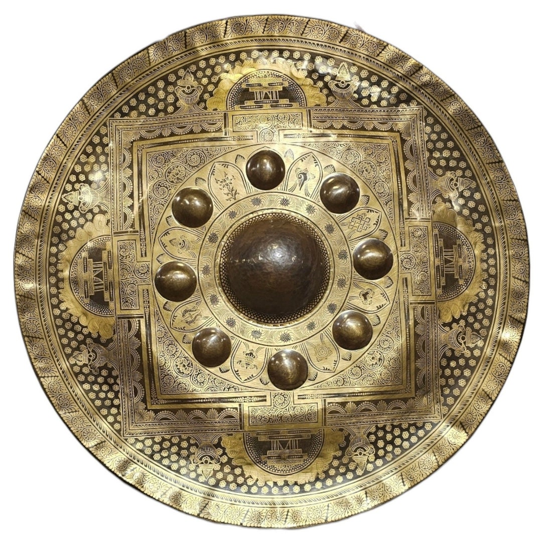 90 Cm Diameter, Burmese Curve Gong, Nipple Gong, Handbeaten ...