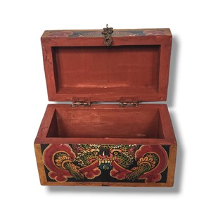 MEDIUM SIZE - Tibetan Wooden Boxes With Cheppu Design, Hanpainted With ...