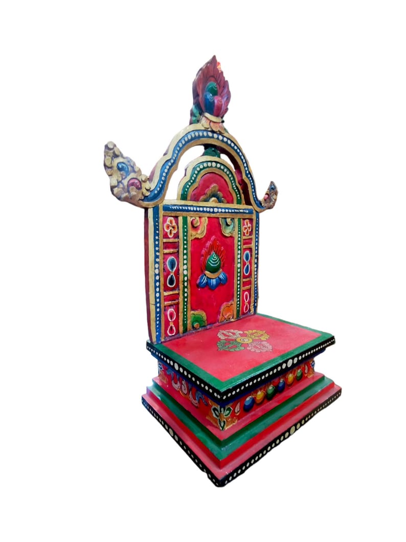 35 Cm Wooden Altar Base Throne for Statues Handpainted With - Etsy