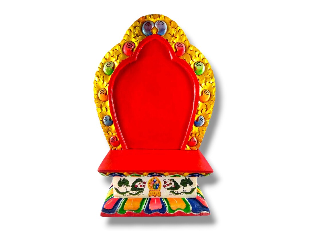 43 Cm, Traditional Tibetan Wooden Altar, Throne for 10" Inches Statues ...