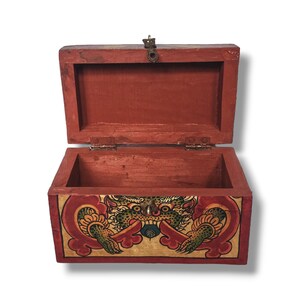 MEDIUM SIZE - Tibetan Wooden Boxes With Cheppu Design, Hanpainted With ...