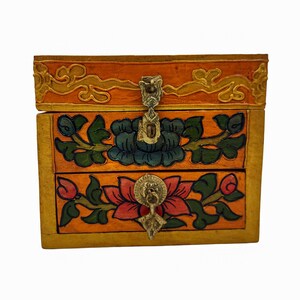 Traditional Tibetan Himalayan Wooden Boxes for Jewelries, Handcarved ...