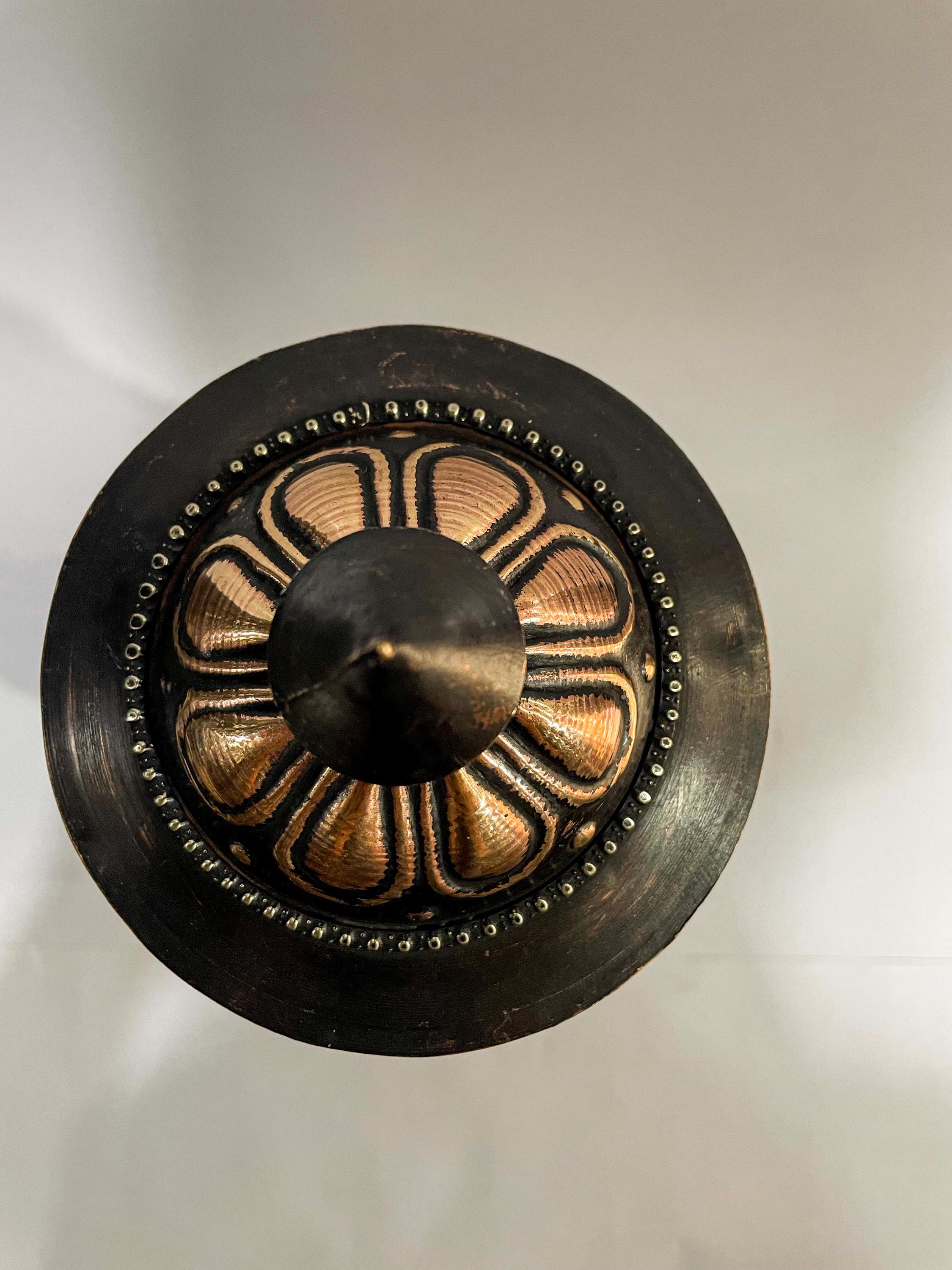 Table Prayer Wheel Big Size with mantra Inside, oxidized and Handmade ...