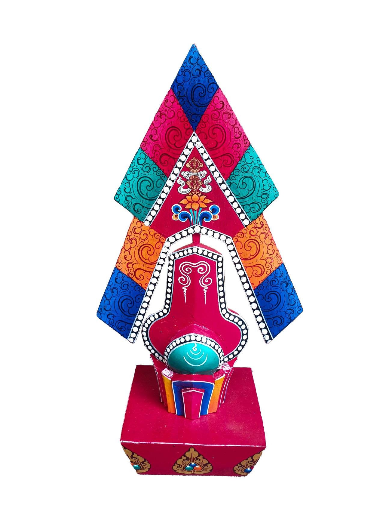 38 Cm, Tibetan Wooden TORMA for Buddhist Rituals, Offering Item of ...
