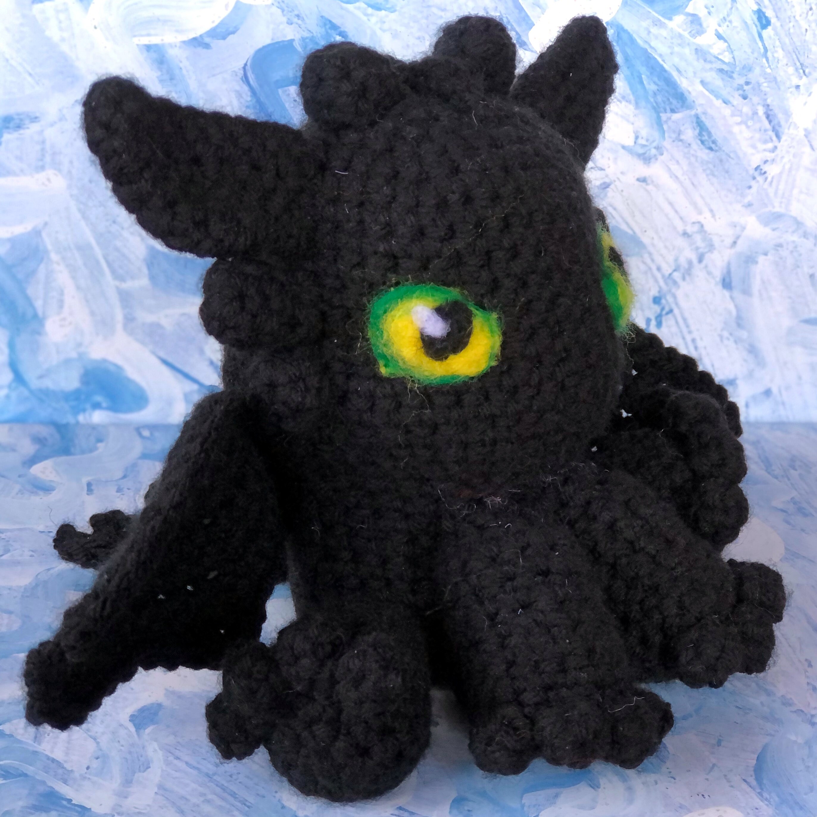 Crochet Toothless Inspired Amigurumi Stuffed How to Train - Etsy
