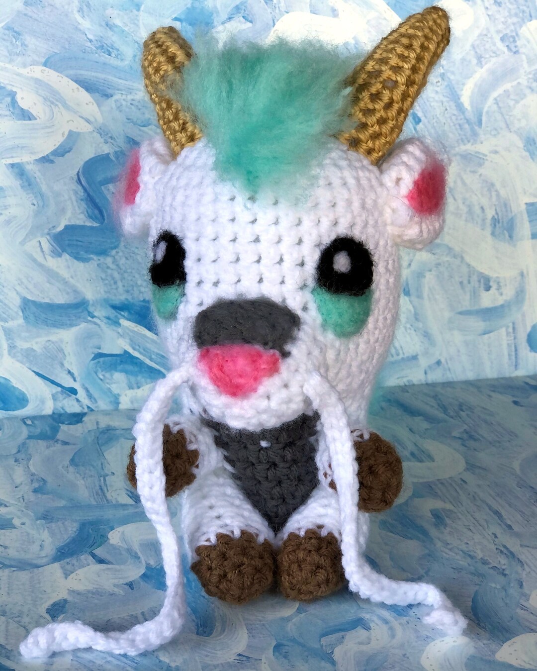 Crochet Haku Inspired Amigurumi, Stuffed Spirited Away Inspired Plush ...