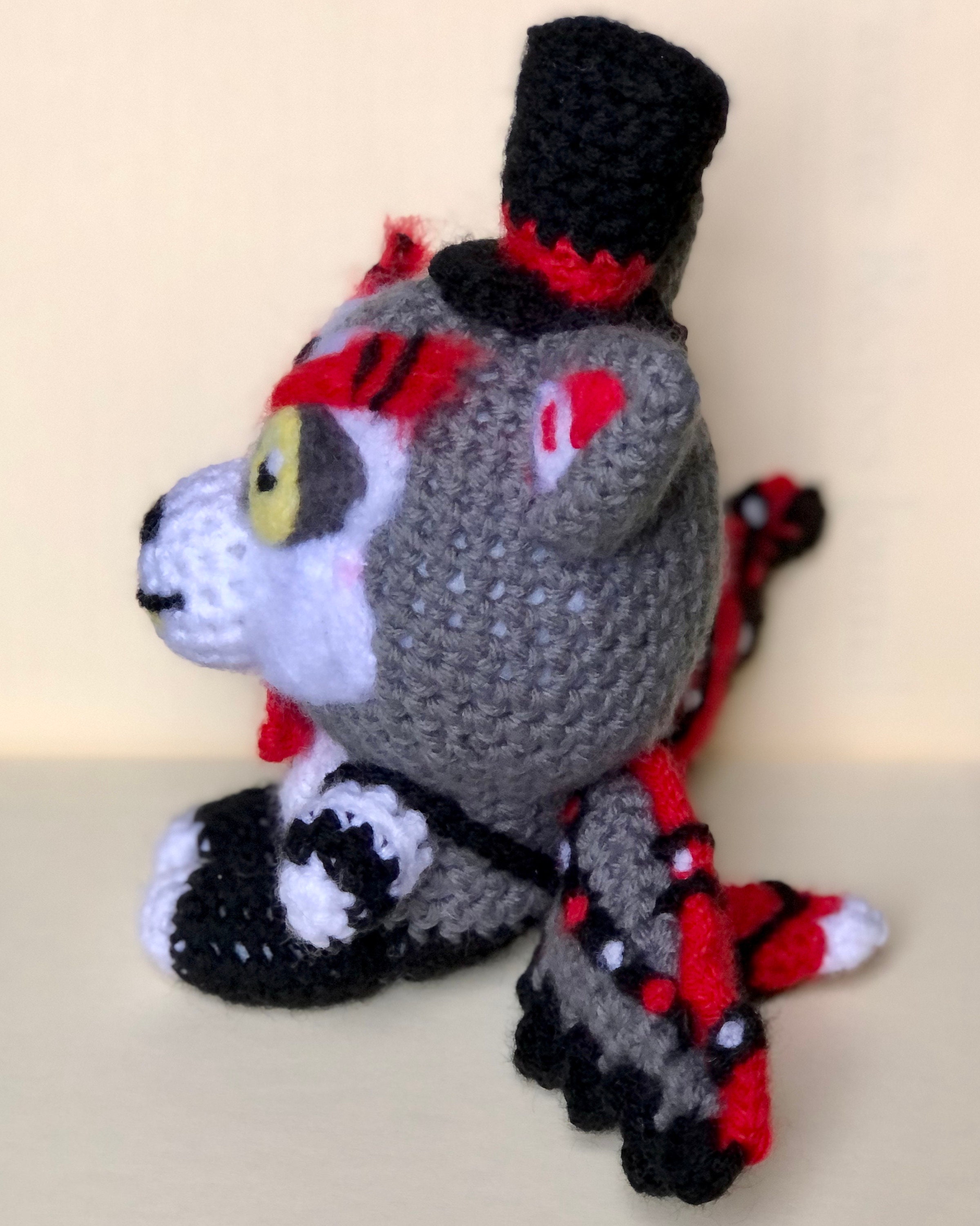 Crochet Husk Inspired Amigurumi, Stuffed Hazbin Hotel Inspired Plush ...