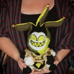 XL Crochet Mammon Inspired Amigurumi, Large Stuffed Helluva Boss ...