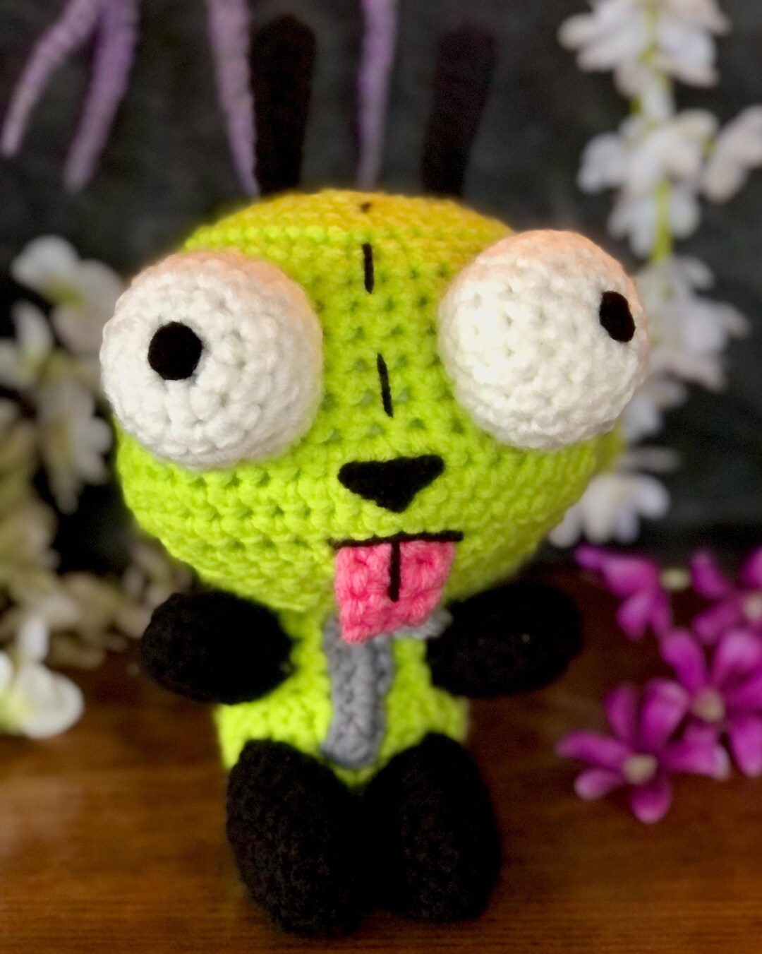 XL Crochet GIR Inspired Amigurumi, Large Stuffed Invader Zim Inspired ...