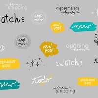 Heart Dividers SVG PNG EPS Instant Download Digital Download Hand Drawn ...