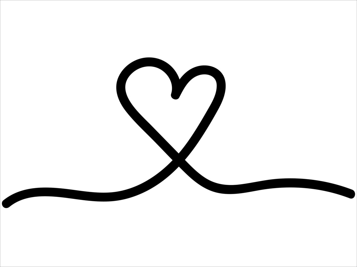 Heart Shape - SVG - PNG - EPS - Dxf - Pdf - Instant Download - Digital ...