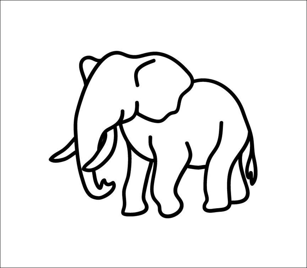 Olifant Vorm SVG / EPS / PNG / Dxf / Pdf Instant Download - Etsy Nederland