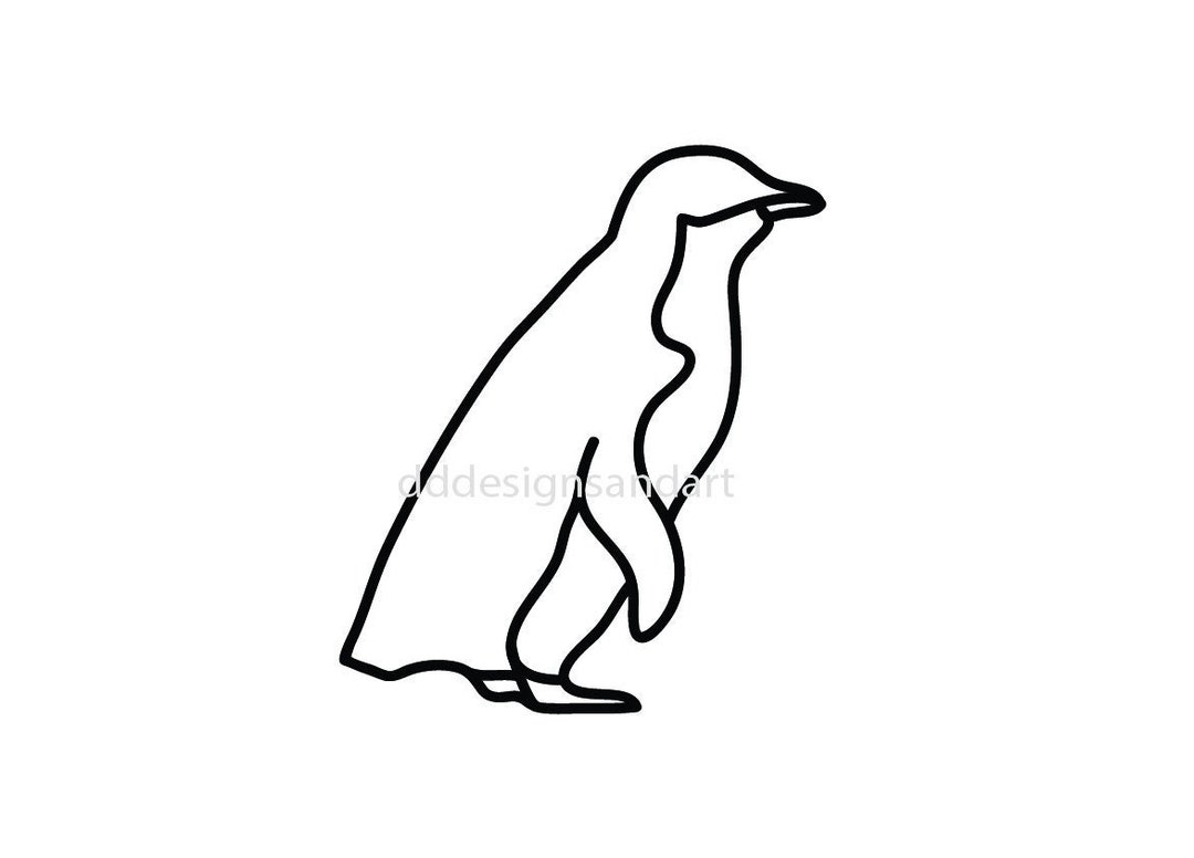 Penguin Shape - SVG / EPS / PNG / Dxf / Pdf - Instant Download ...
