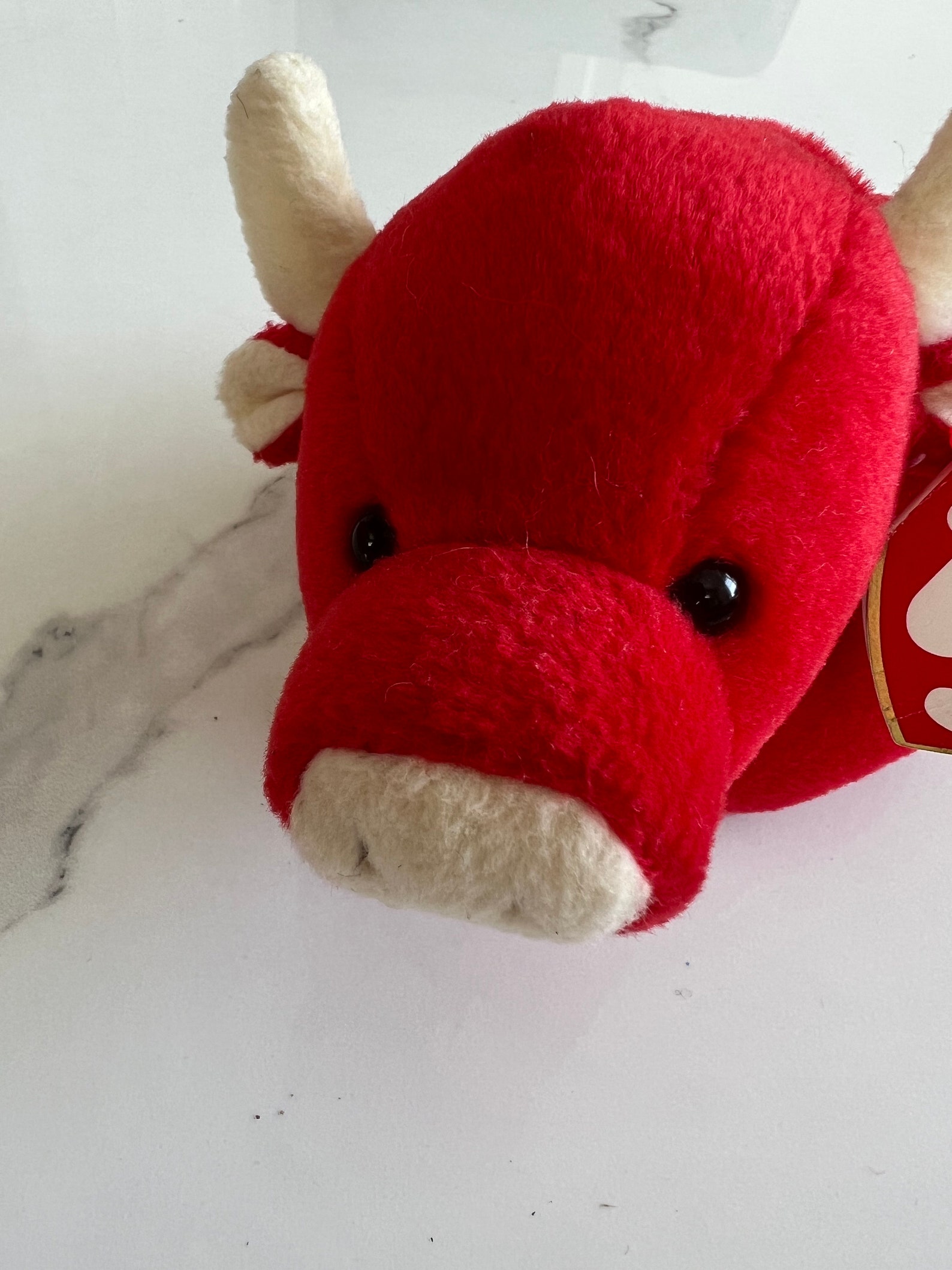 Ty Beanie Baby Snort the Bull Plush Toy *rare* - 4002 Date of Birth 5 ...