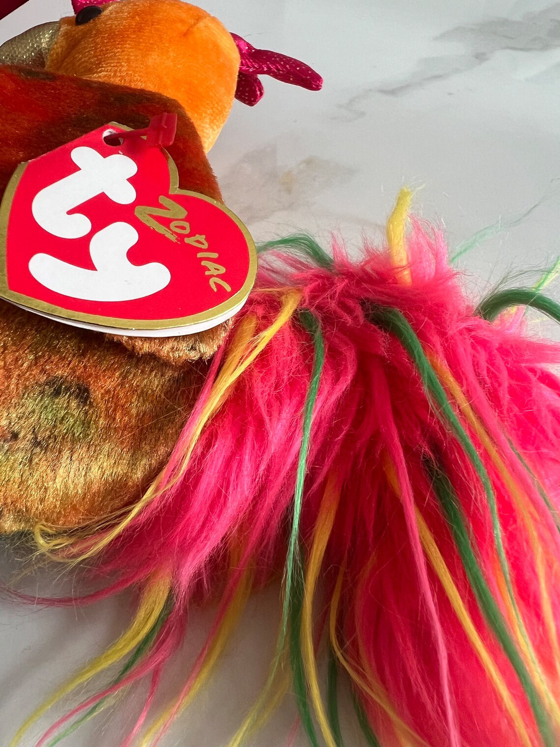 Ty Beanie Baby Rooster Plush Toy *rare* - With Date Error - Etsy