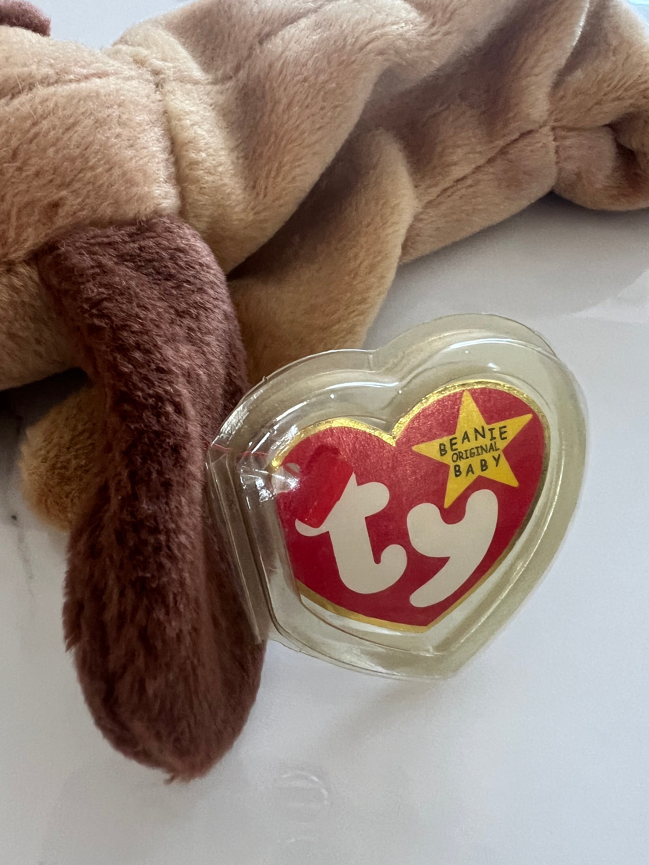 Ty Beanie Baby Bones the Dog Plush Toy *rare* - 4002 Date of Birth 01 ...