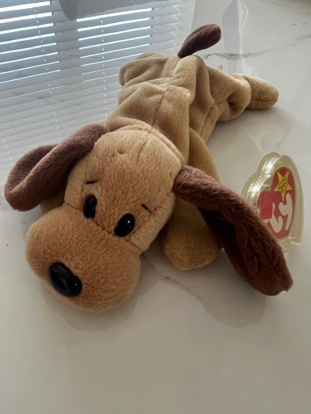 Ty Beanie Baby Bones the Dog Plush Toy *rare* - 4002 Date of Birth 01 ...