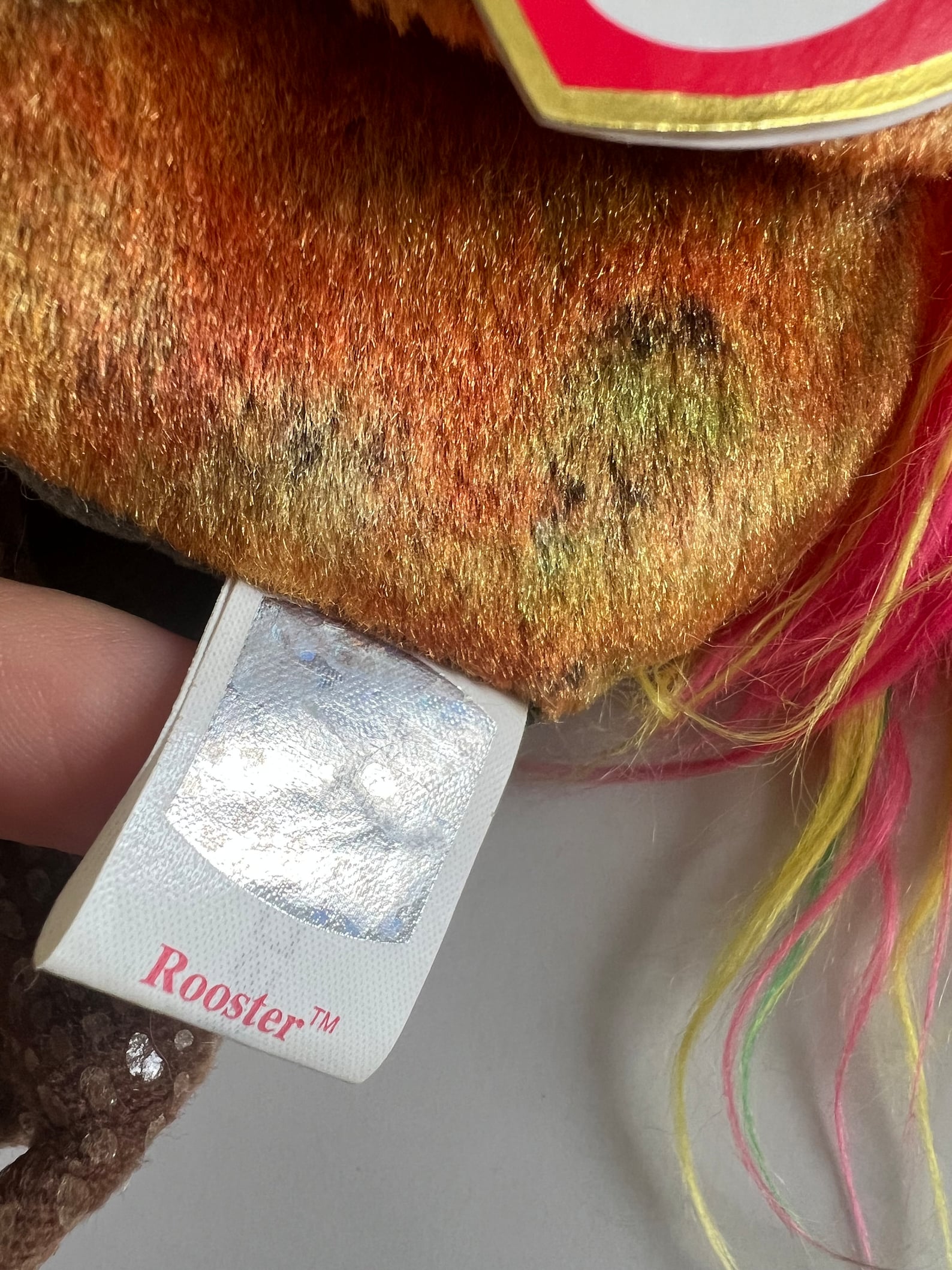 Ty Beanie Baby Rooster Plush Toy *rare* - With Date Error - Etsy