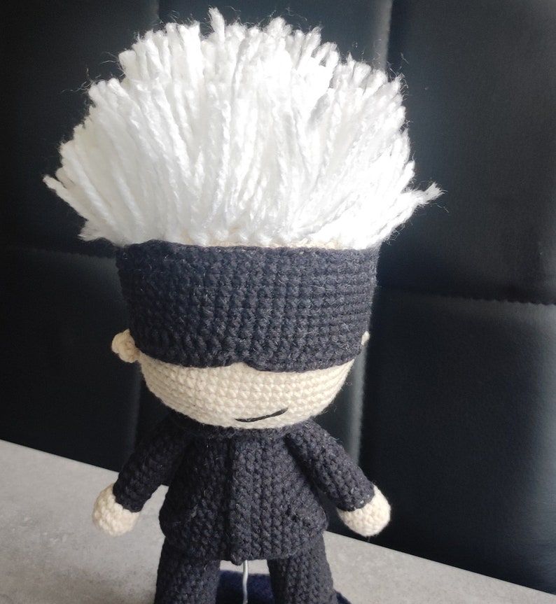 Amigurumi Gojo Satoru Crocheted Mascot - Etsy