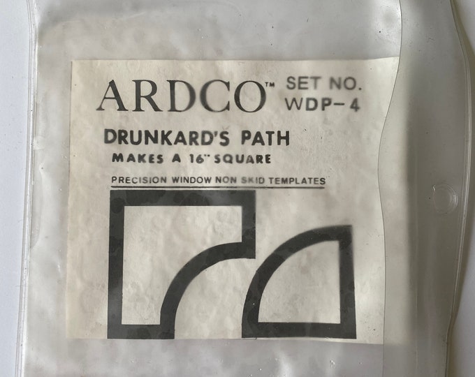 Ardco Precision Metal Non Skid Quilting Templates, Drunkards Path ...
