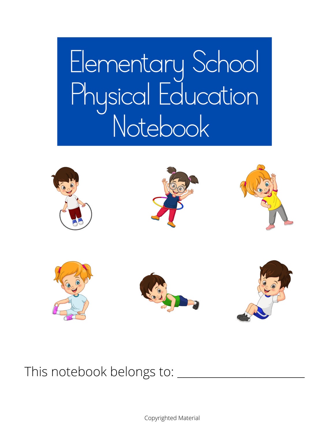 PDF Printable Homeschool PE Log Book Bundle for Elementary School ...