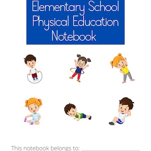 PDF Printable Homeschool PE Log Book Bundle for Elementary School ...