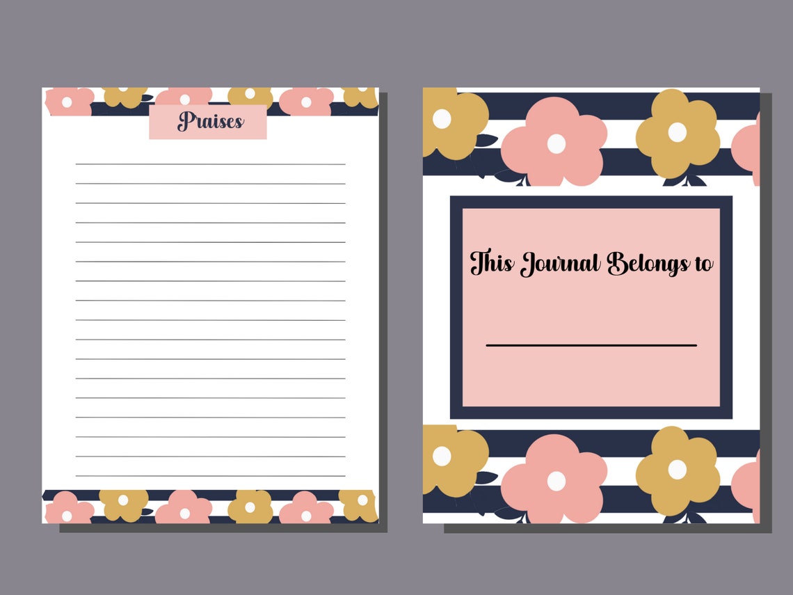Prayer Journal Printable PDF Instant Download Standard Size Paper ...