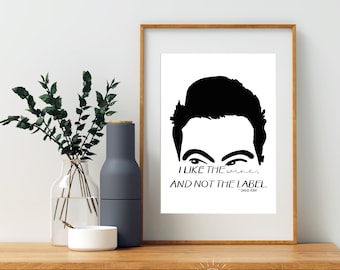 David Rose Schitt's Creek Portrait Print - Etsy