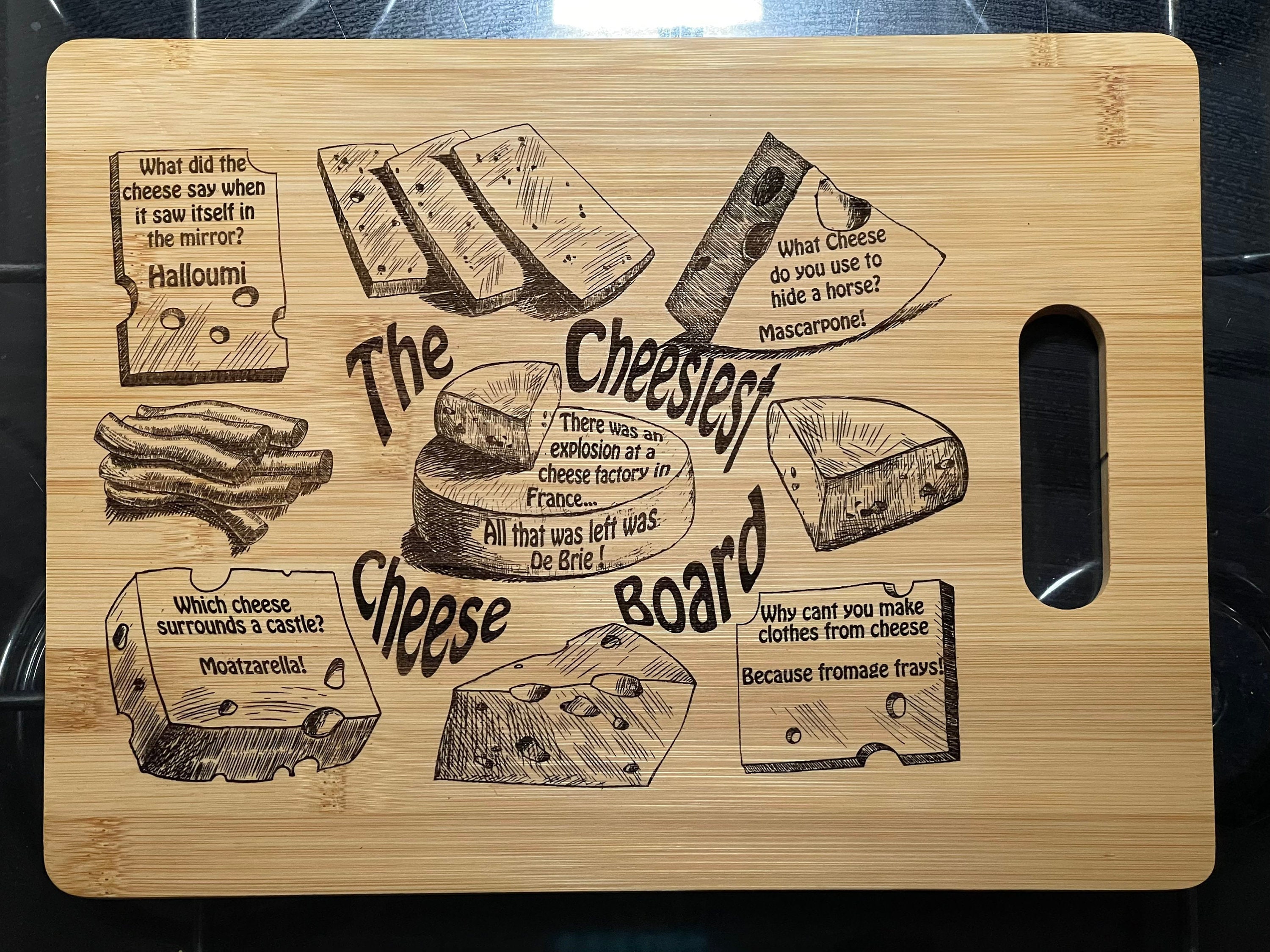 Cheese Board / Chopping Board, Laser Engraved Superb Quality Bamboo ...