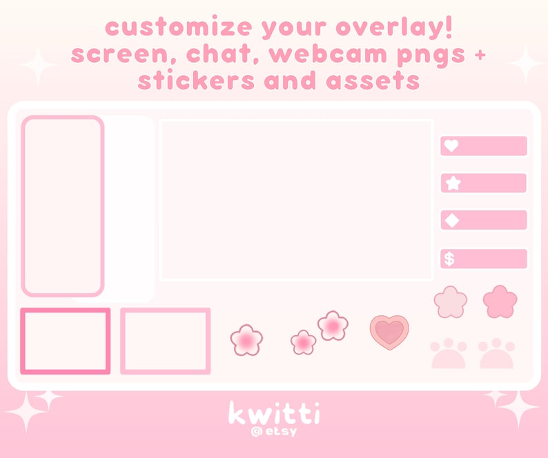 Animated Pink Sakura Lofi Desk Stream Overlay Twitch - Etsy