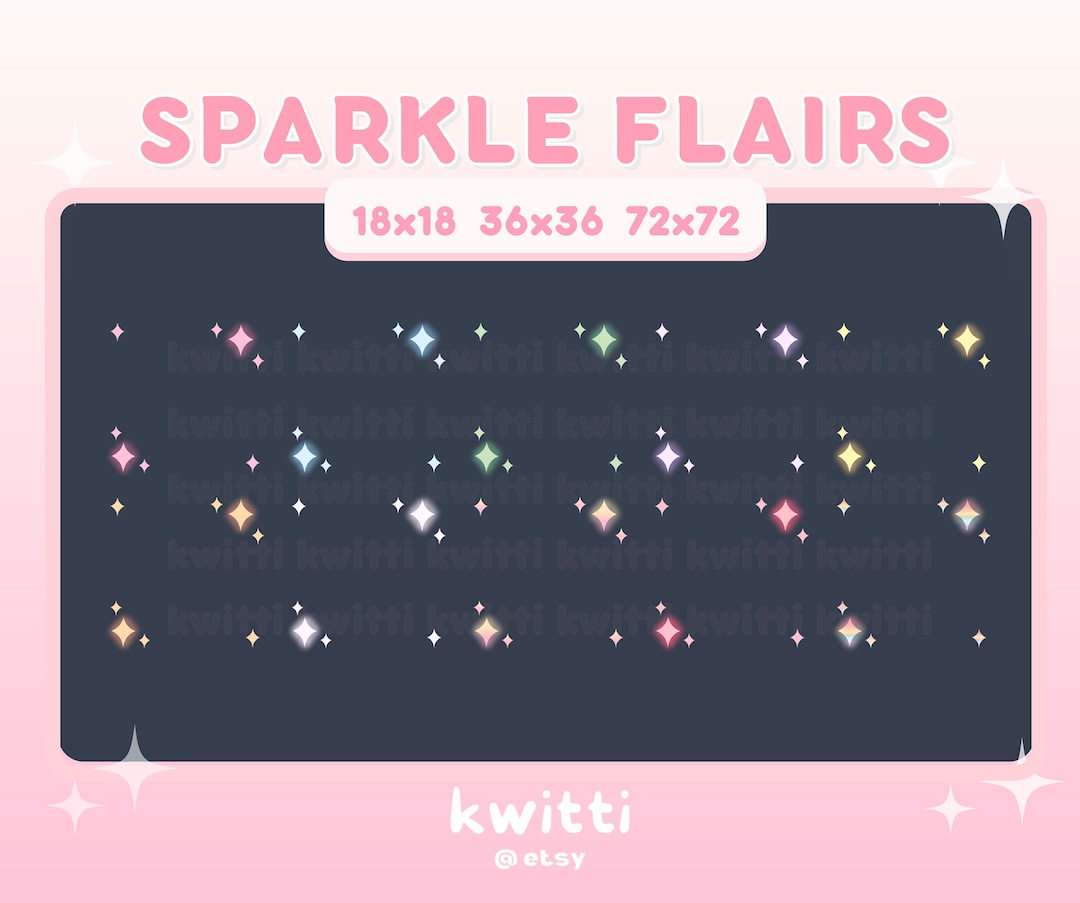 Sparkle Twitch Sub Badge Flair Cute | Bit Badges | Twitch Sub Badge ...