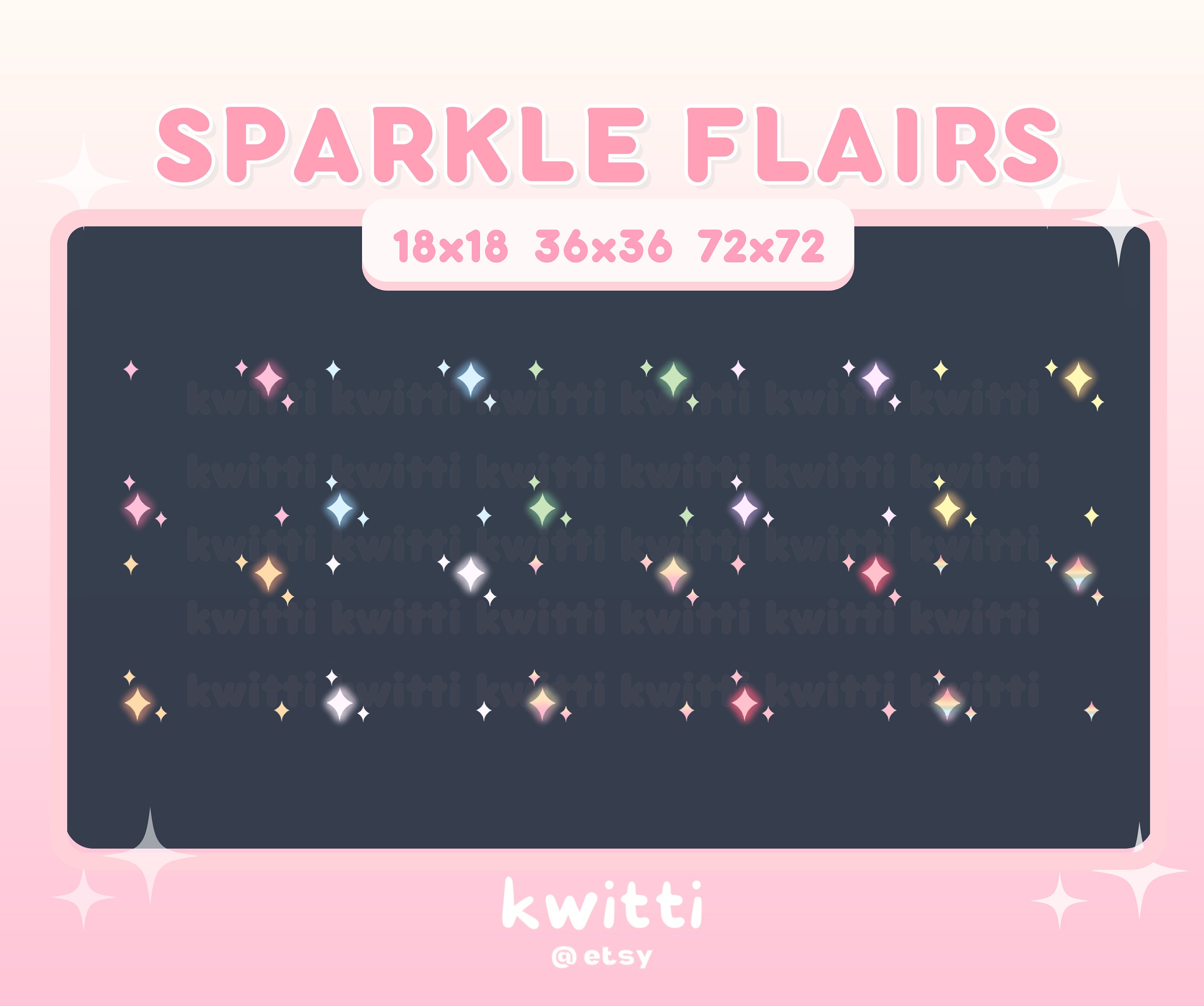 Sparkle Twitch Sub Badge Flair Cute | Bit Badges | Twitch Sub Badge ...