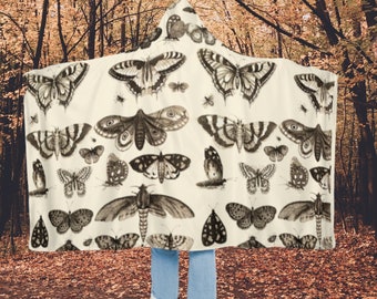Moth Hooded Blanket - Etsy