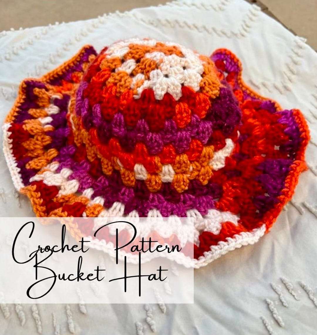 Crochet Bucket Hat Pattern, Summer Sun Hat (digital Download) - Etsy
